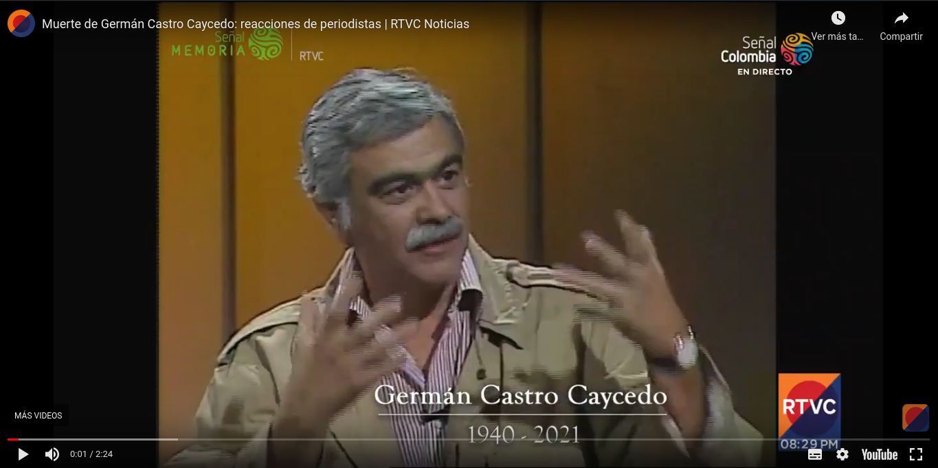 Germán Castro Caycedo: el ambientalista | Germán Castro Caycedo